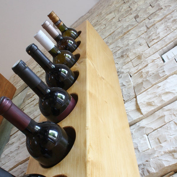 Rustic Wine Rack - Etsy