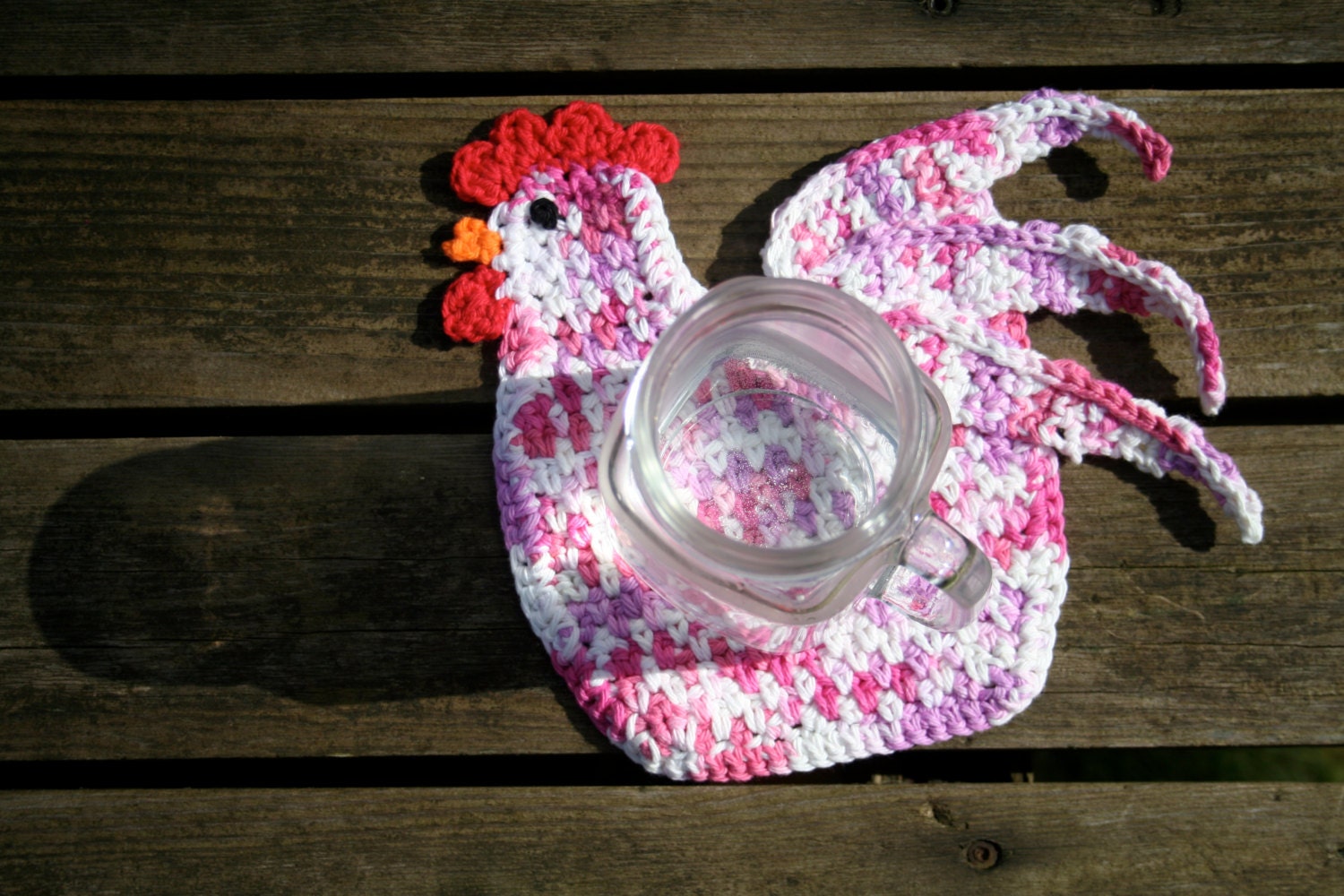 Crochet Rooster Coaster Pattern - Etsy