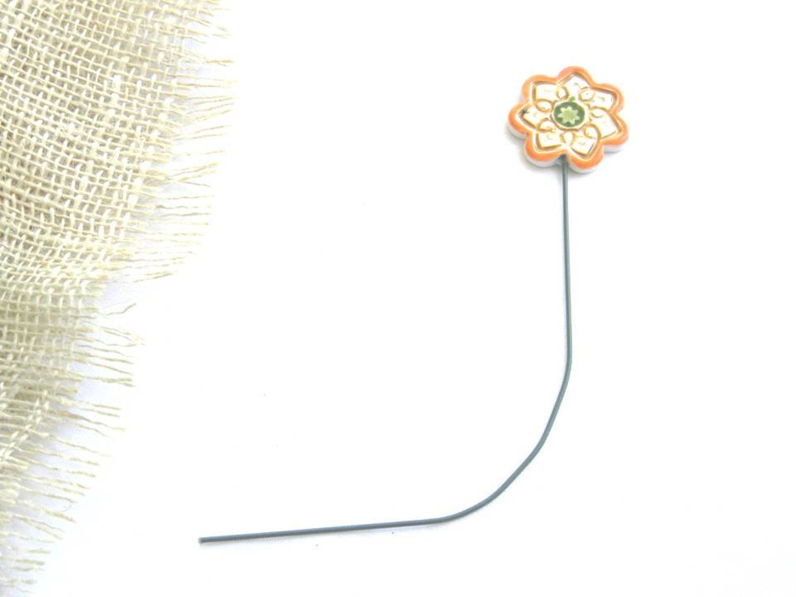 Ceramic Flowers Plant Markers Planter Decor Garden Decor - Etsy