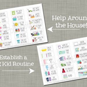 Personalized Kids Chore Reward Chart {printable} Sized 8.5 X 11 ...