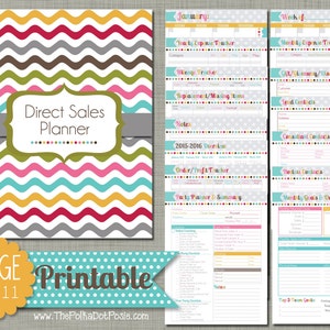 Direct Sales Planner Printable Set Sized Large 8.5 x | Etsy