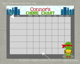 Turtle Reward Chart - Etsy