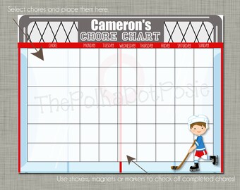 Hockey Reward Chart - Etsy
