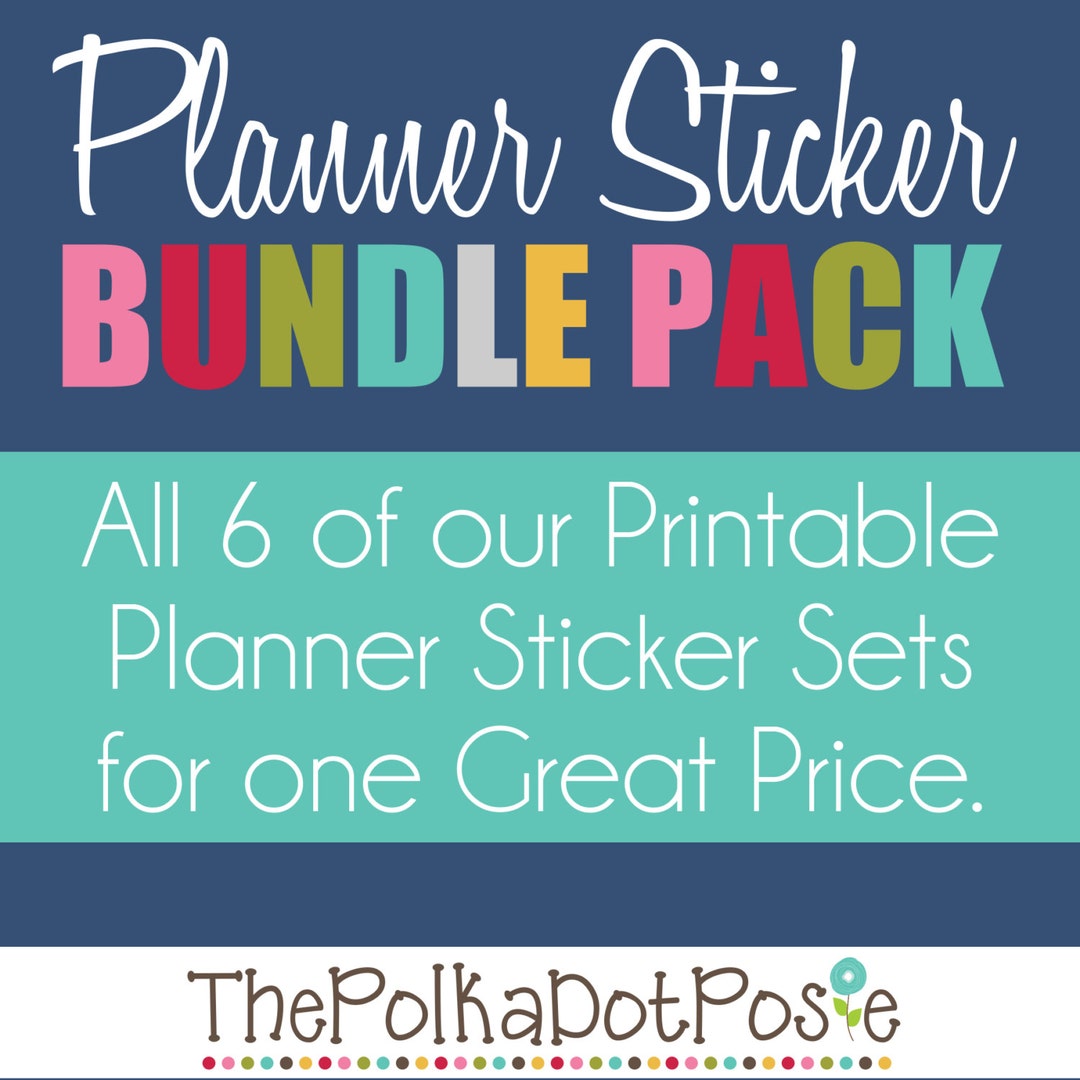 Planner Stickers printable Bundle Pack 3/4 Circle - Etsy