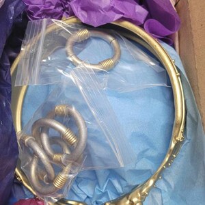 Slave Leia Collar | Gold or Unfinished | Resin Printed | High Quality ...