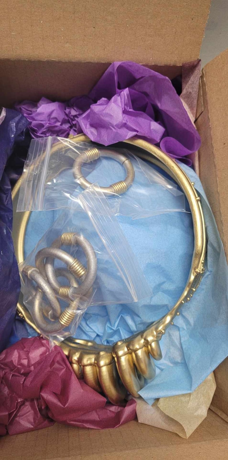 Slave Leia Collar | Gold or Unfinished | Resin Printed | High Quality ...