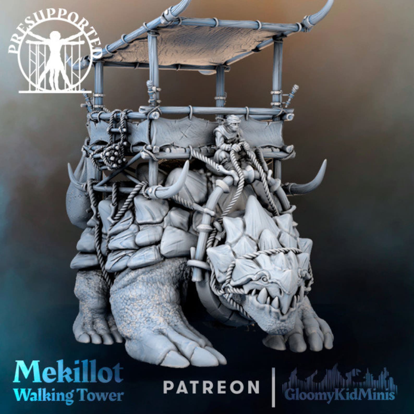 Dark Sun : Miniatures Mekillot and Tower or Just Mekillot - Etsy