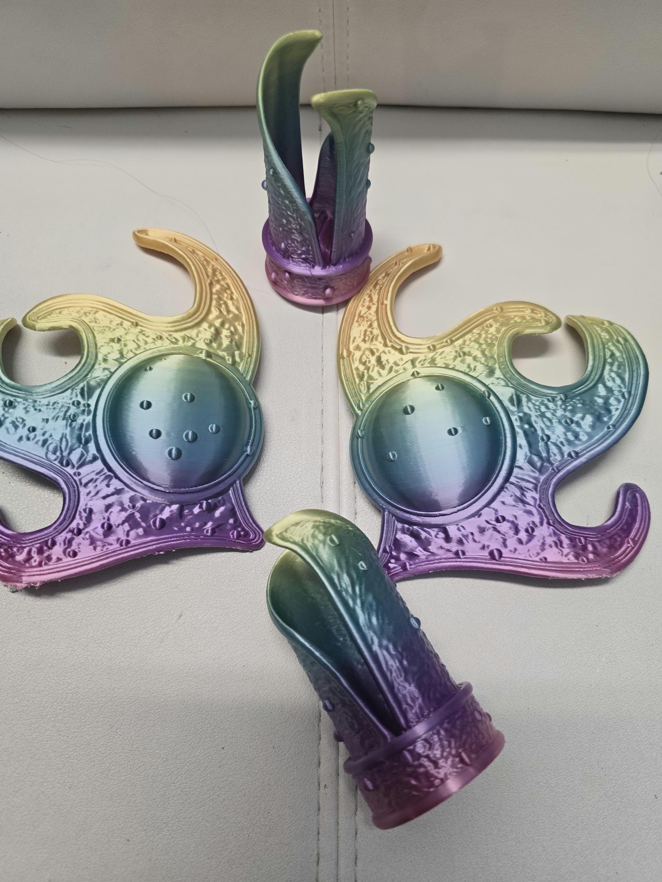 Slave Leia Hair Crown Set | Gold or Unfinished | Resin Printed | High ...