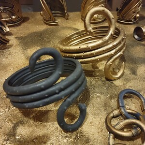 Slave Leia Cuff Only | Gold or Unfinished | Resin Printed | High ...