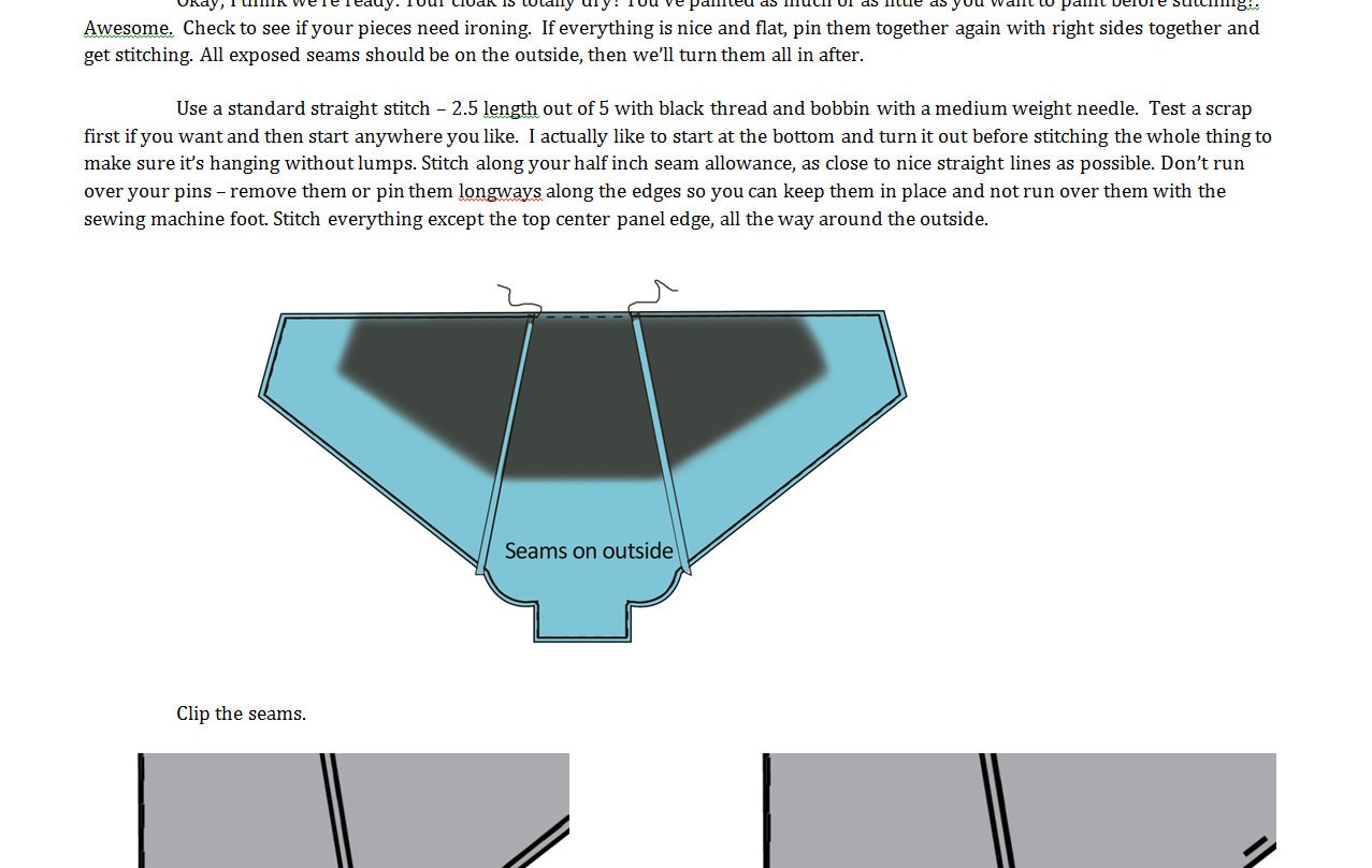 Midna Cloak Instructions- Patterns and PDF - Etsy