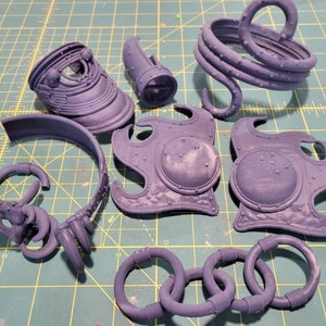 Slave Leia Collar Gold or Unfinished Resin Printed High Quality Screen ...