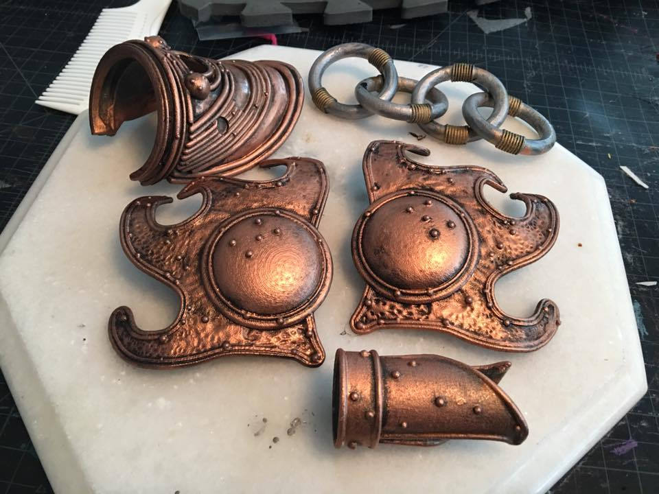 Slave Leia Hair Crown Set | Gold or Unfinished | Resin Printed | High ...