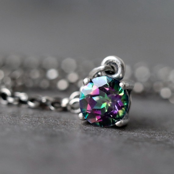 Mystic fire topaz necklace store