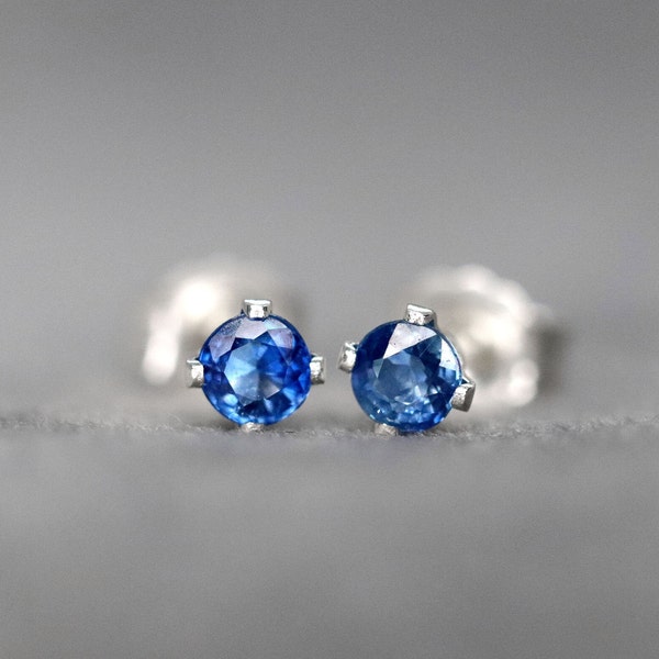 Sapphire Stud Earrings - Etsy