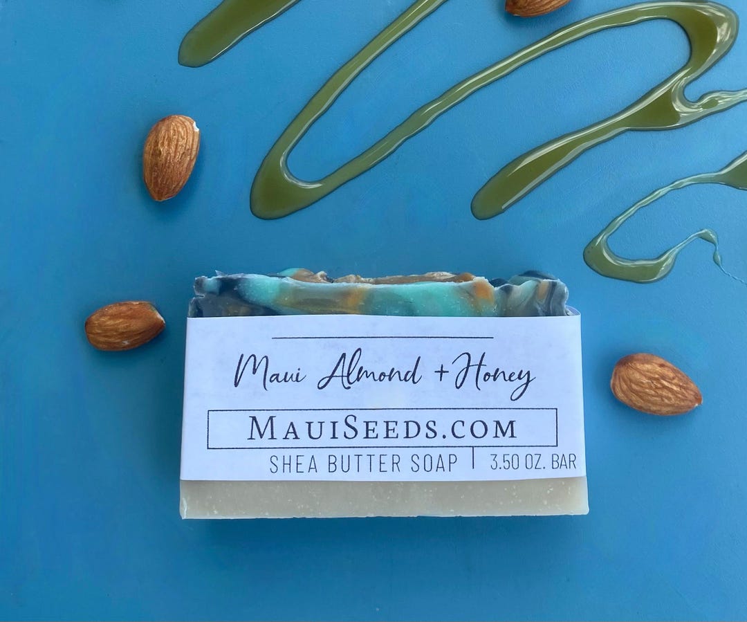 Maui Almond Honey Soap/hand Made on Maui/maui Seeds Honey Soap - Etsy