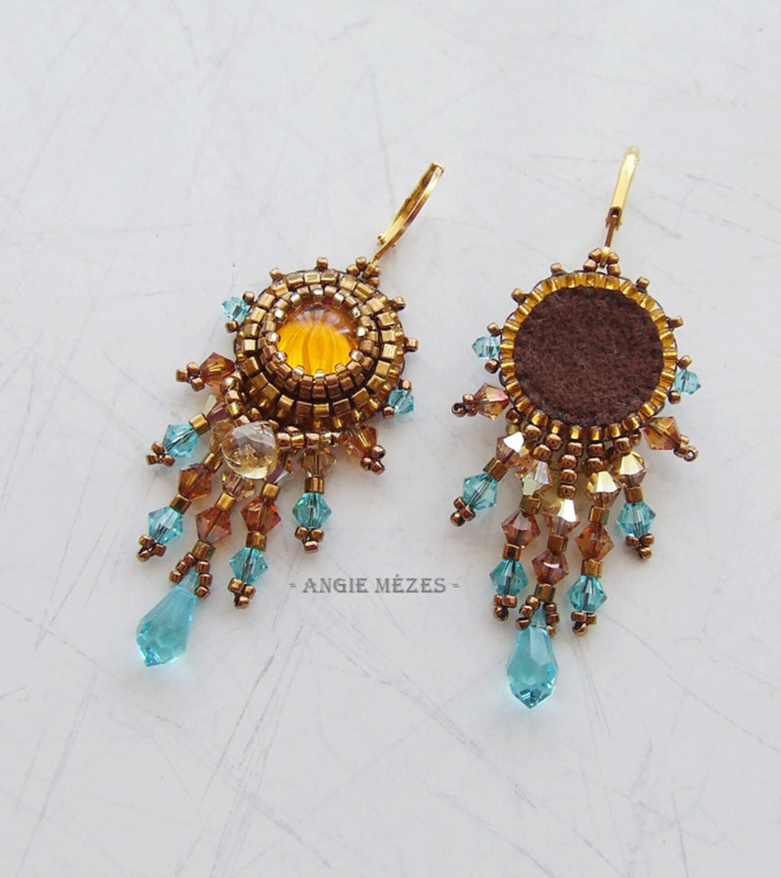 Beaded Earrings DIY Kit Beading Pattern and Material Bead - Etsy