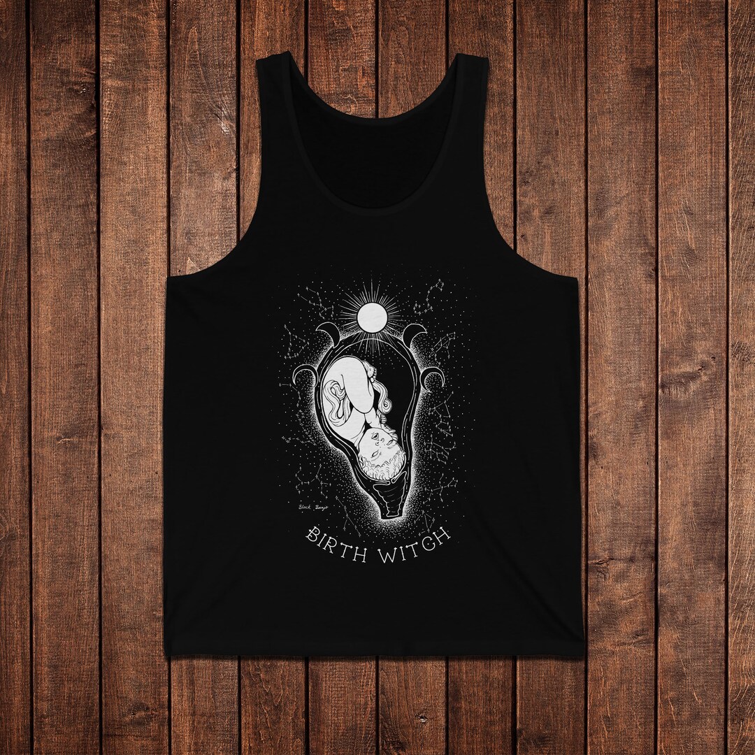 Birth Witch Tank Top Constellations & Moons Midwife Tank Midwife Shirt ...