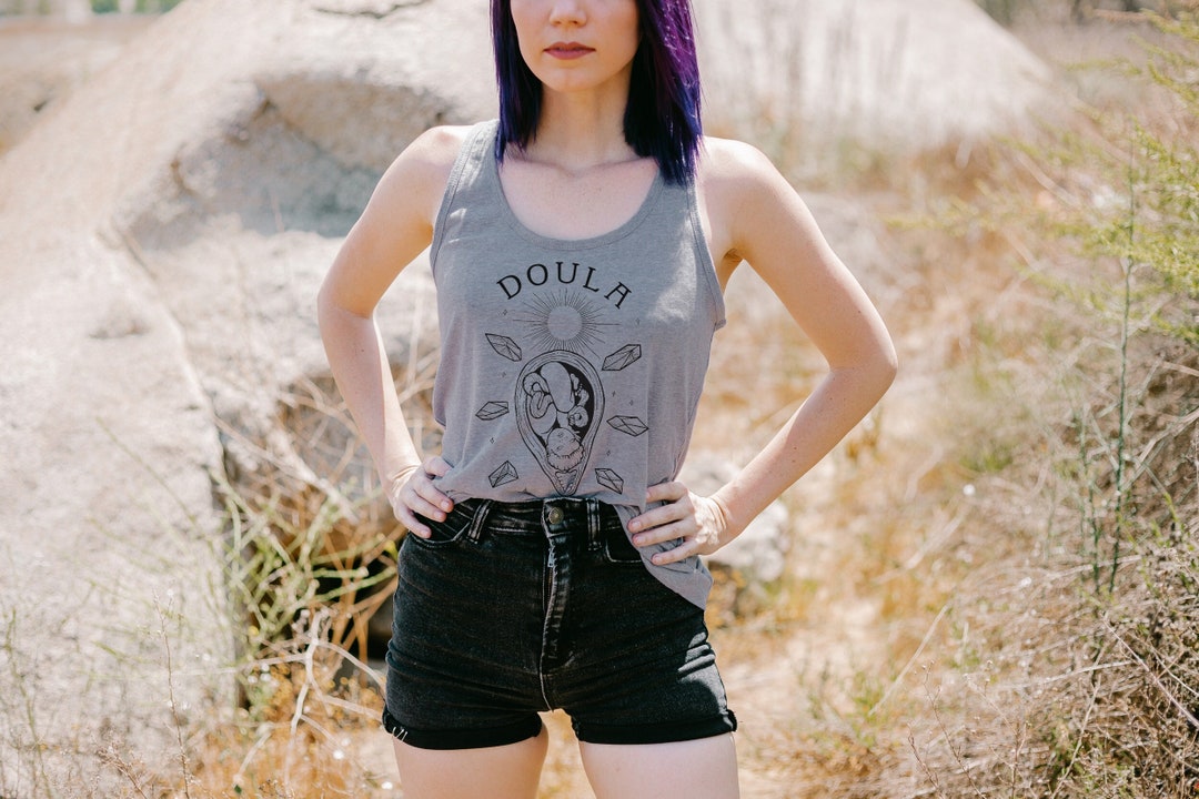 Doula Tank Top - Crystal Womb - Doula Shirt - Midwife Tank - Midwife ...