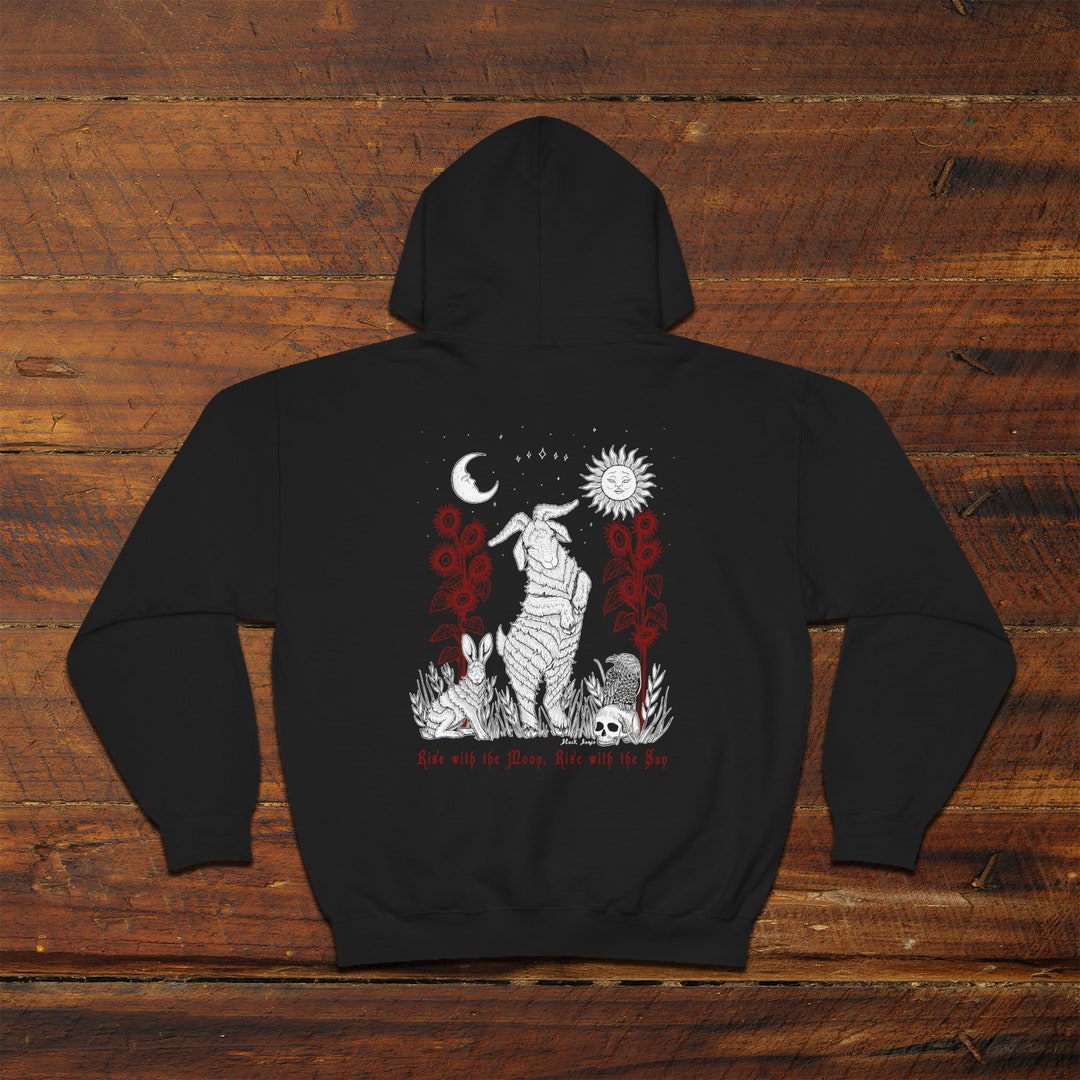 Pagan Hoodie - Rise With the Moon, Rise With the Sun Hoodie - Print on ...