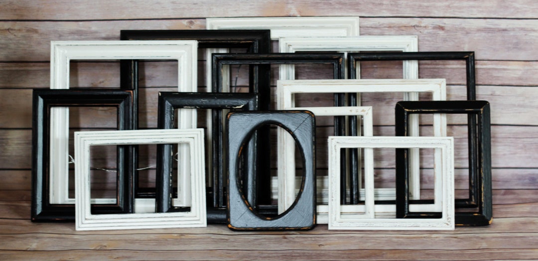 The Eagle Rustic Frame Set Rustic Gallery Set Black and - Etsy