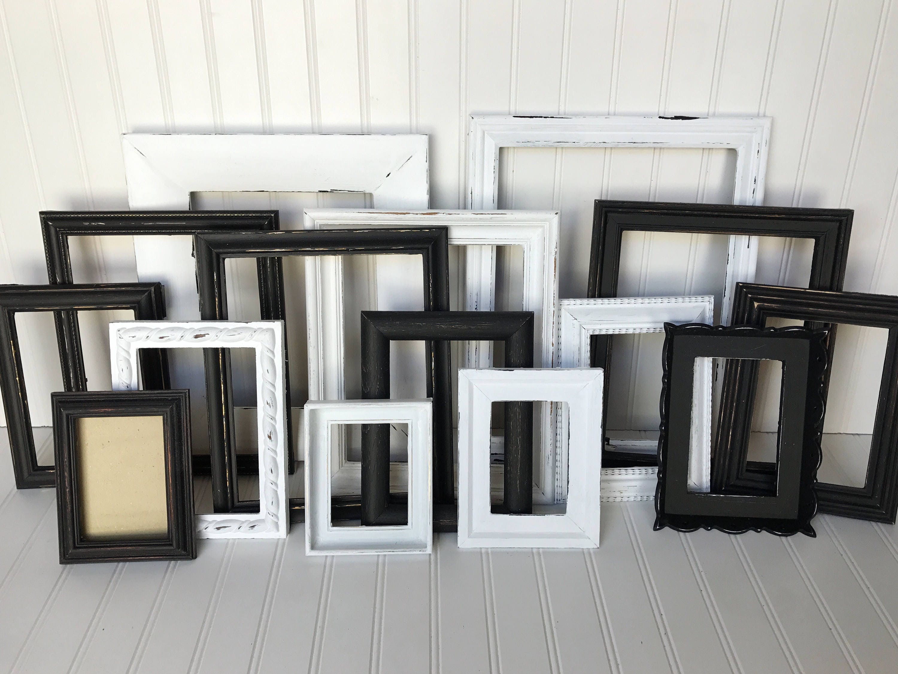 The Eagle Rustic Frame Set Rustic Gallery Set Black and | Etsy