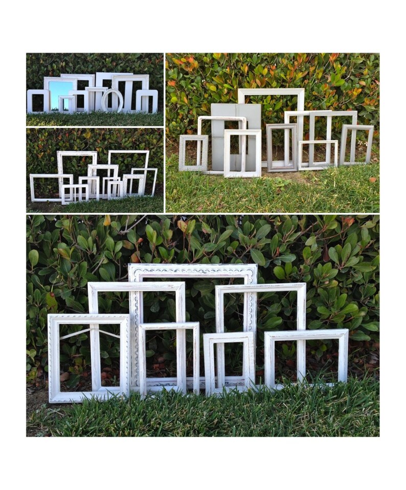 10 Frame Set WITH Glass N Backs You Choose SIZE and COLOR - Etsy
