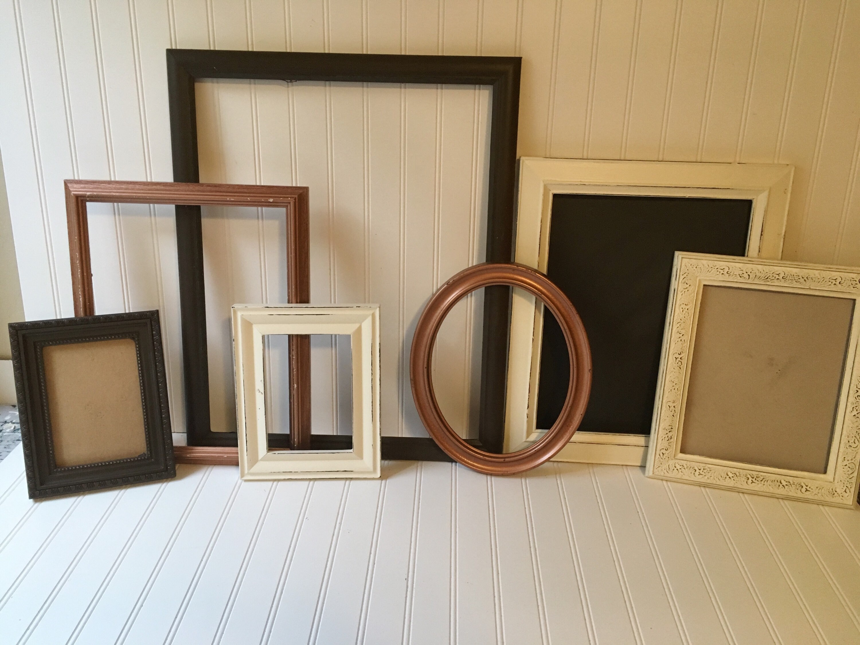 Framing Frames Materials Vintage Mid Century pair of photo frames ...