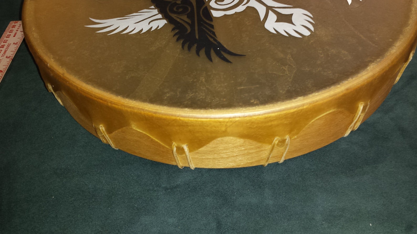 TRIPLE RAVEN SPIRAL. Deep Toned Hoop Drum Native - Etsy