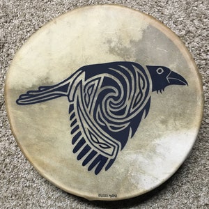 Raven in Flight Celtic Native American Indian Tribal Style Hoop/frame ...