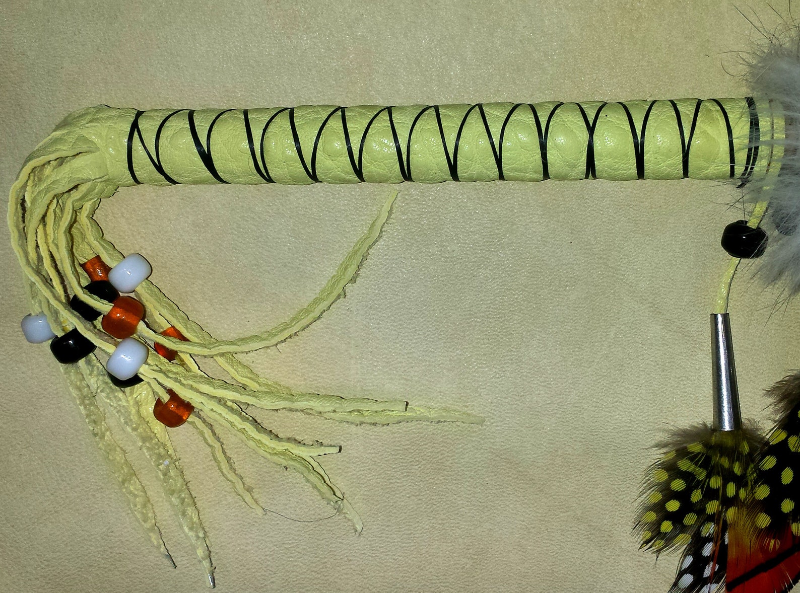 RAWHIDE RATTLE Hand-crafted and Painted Monarch Butterfly | Etsy