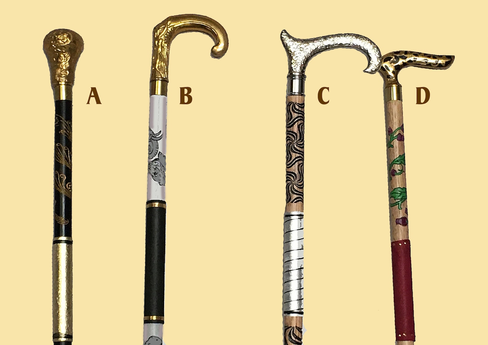 HAND-CARVED CANES You'll Be Proud to Walk With Around Town - Etsy