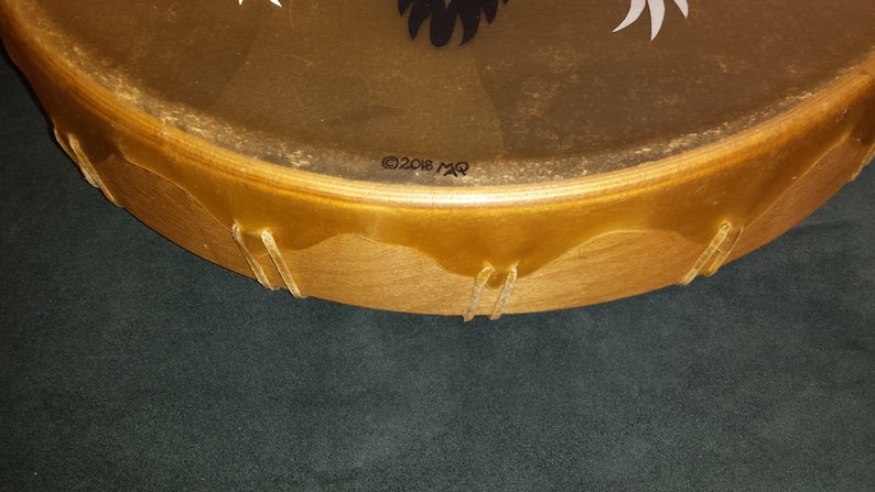 TRIPLE RAVEN SPIRAL. Deep Toned Hoop Drum Native - Etsy