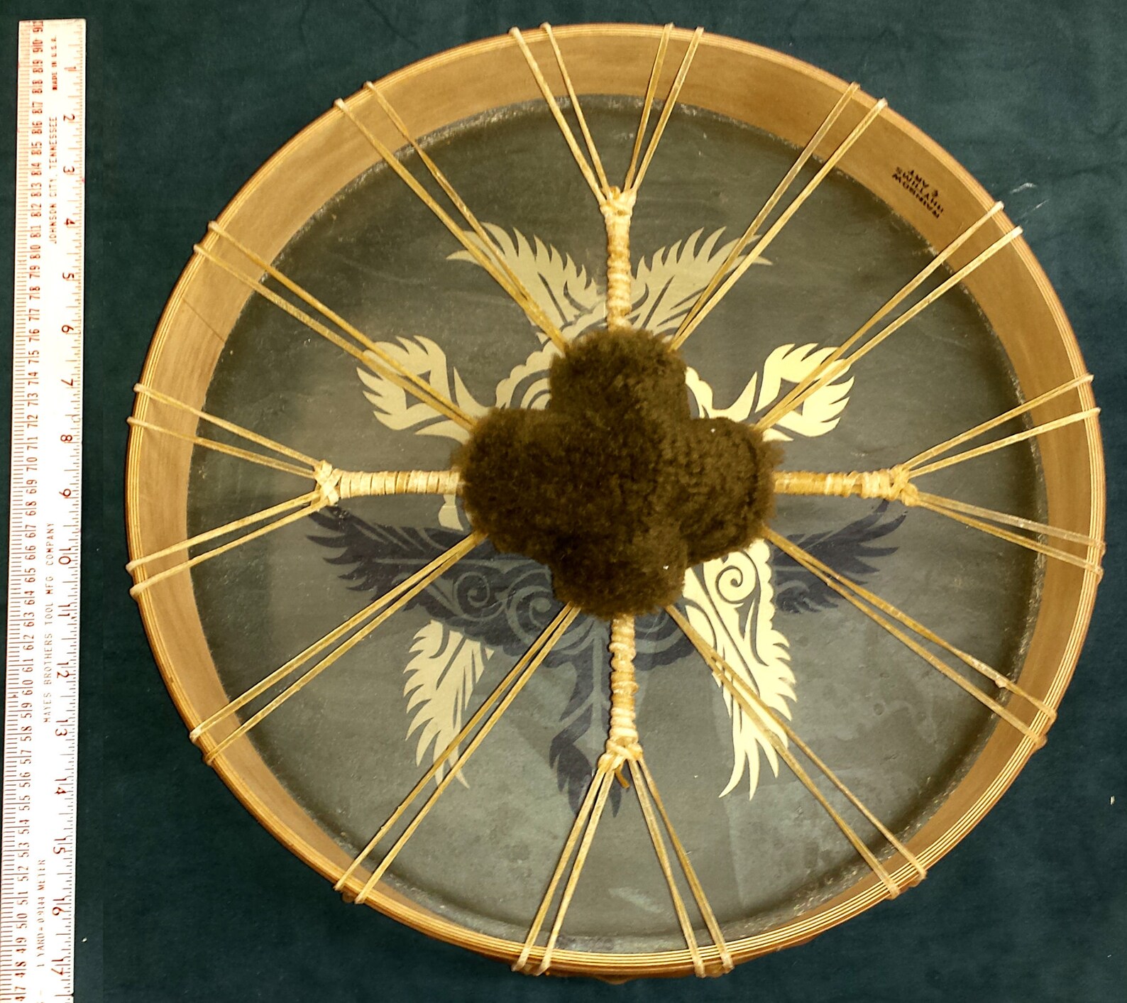 TRIPLE RAVEN SPIRAL. Deep Toned Hoop Drum Native - Etsy