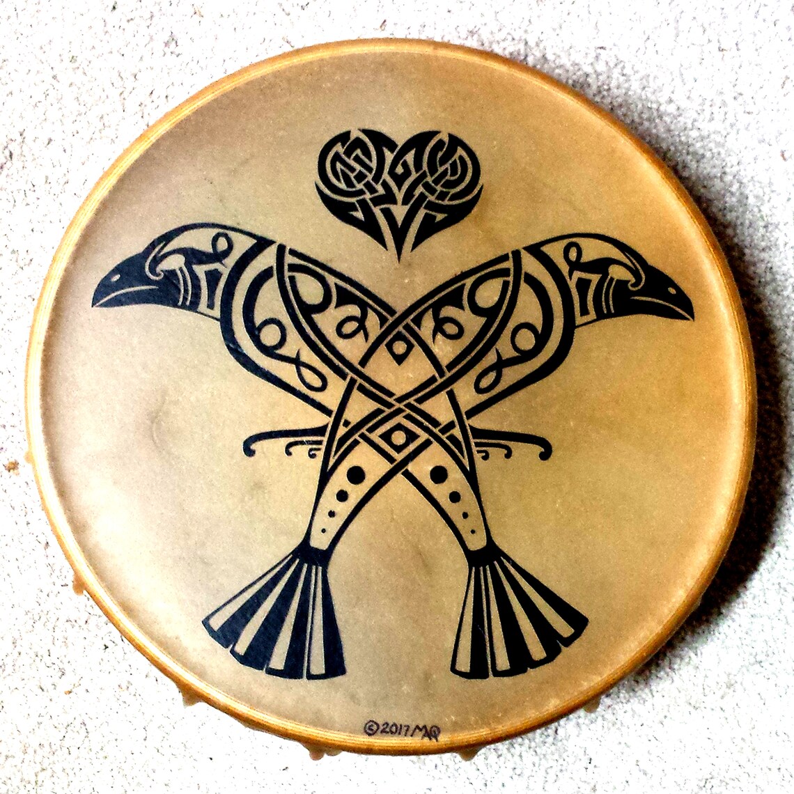 Raven Hearts Native American Indian Tribal Style Frame Drum. - Etsy
