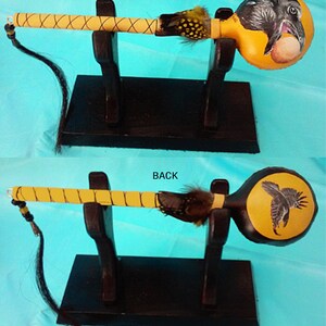 Raven Totem Rawhide Rattle - Hand-crafted and Painted. MADE TO ORDER ...