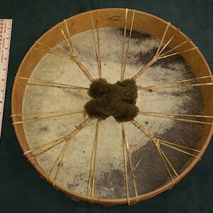 RAINBOW WHEEL Trimmed in Gold. Deep Toned, 16" by 3" Native American ...