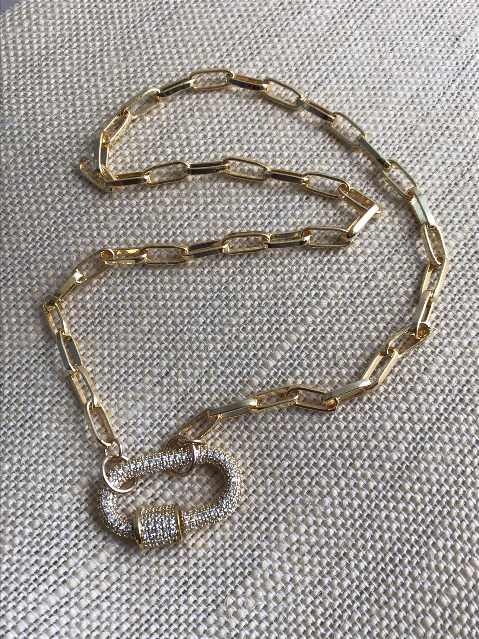 GOLDFILLED PAPERCLIP NECKLACE Paperclip Necklace Goldfilled - Etsy