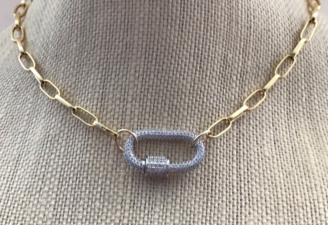 GOLDFILLED PAPERCLIP NECKLACE Paperclip Necklace Goldfilled - Etsy