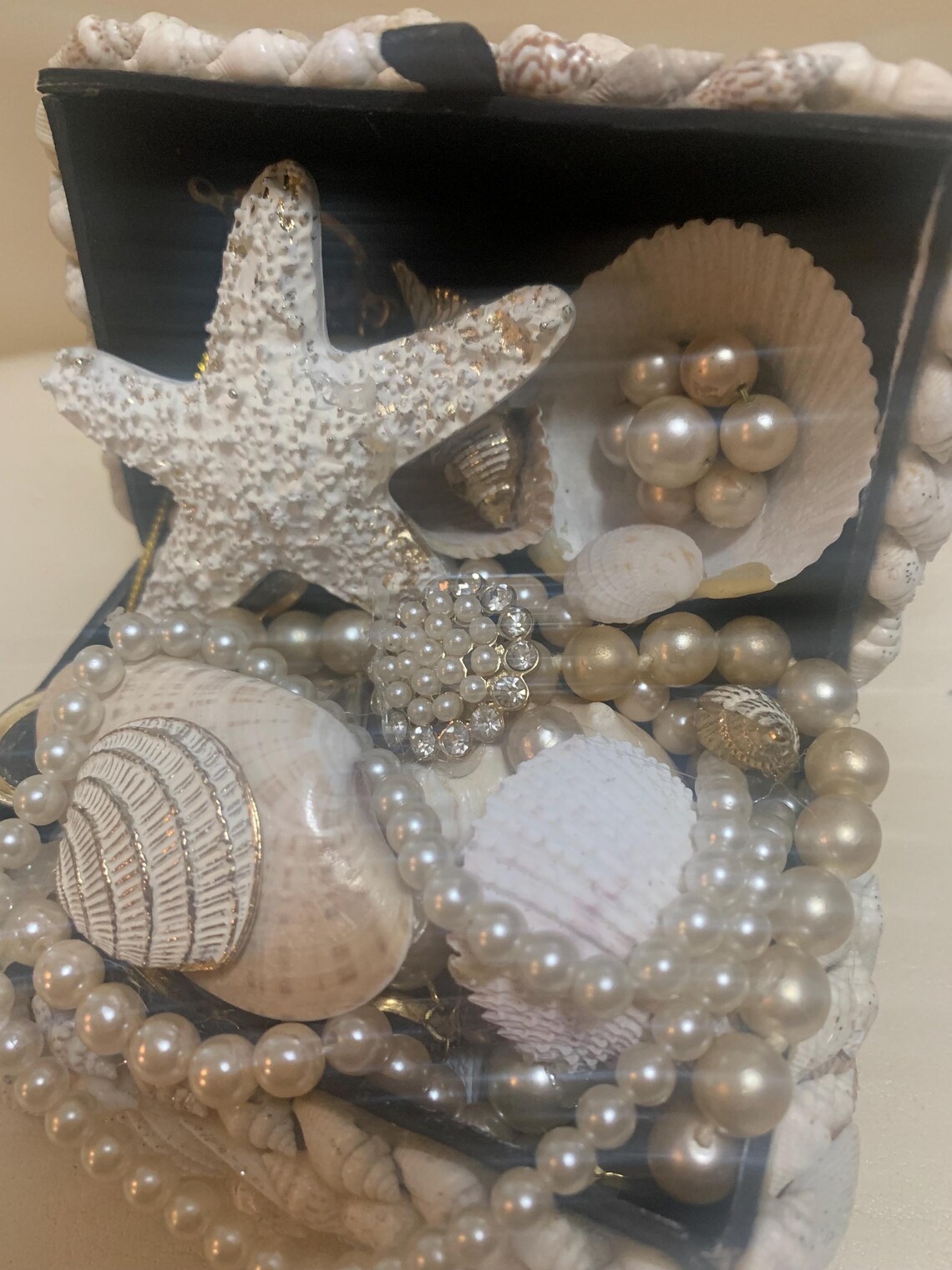 Shell Handmade Jewel Treasure Chest - Etsy