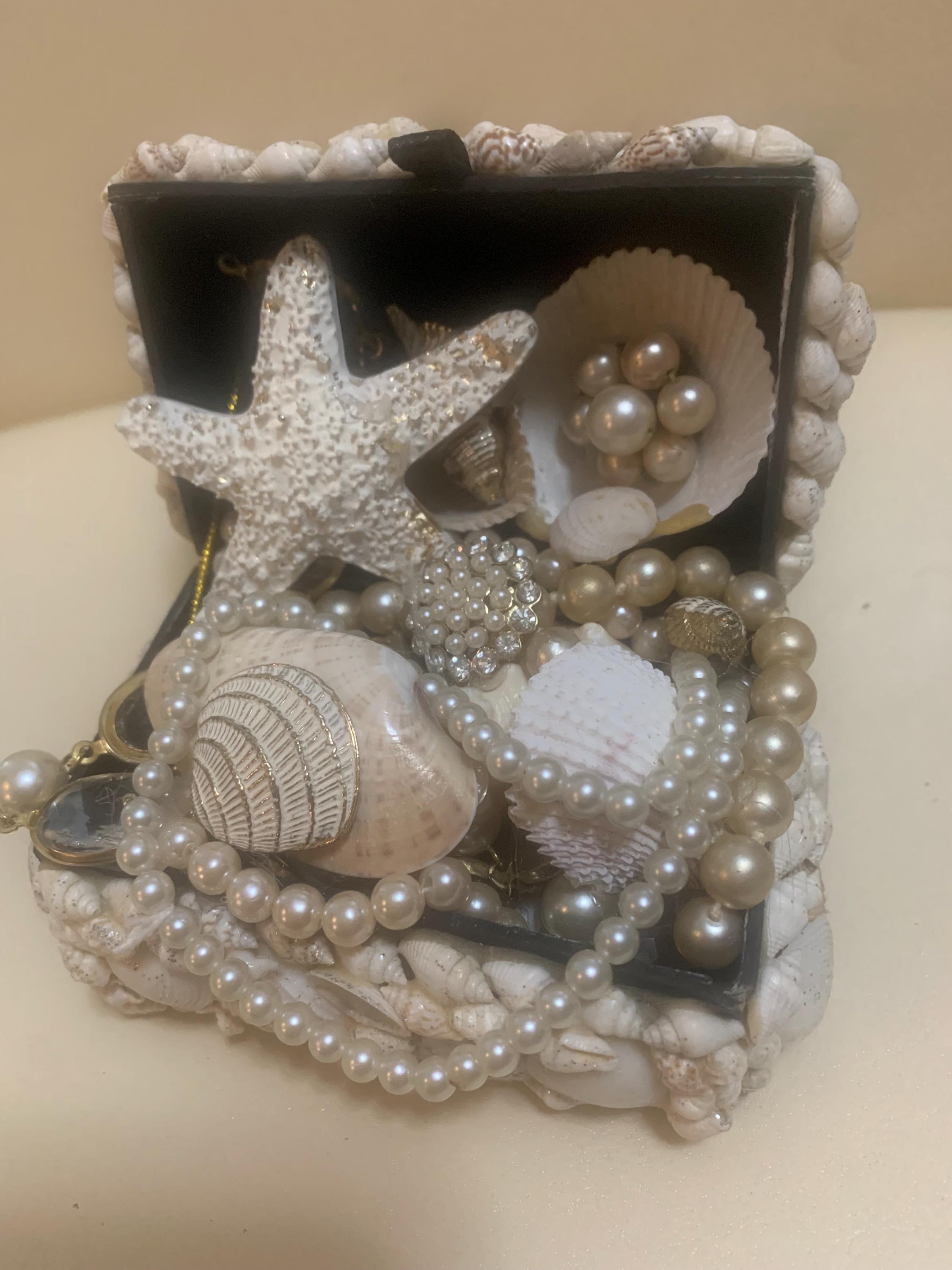 Shell Handmade Jewel Treasure Chest - Etsy