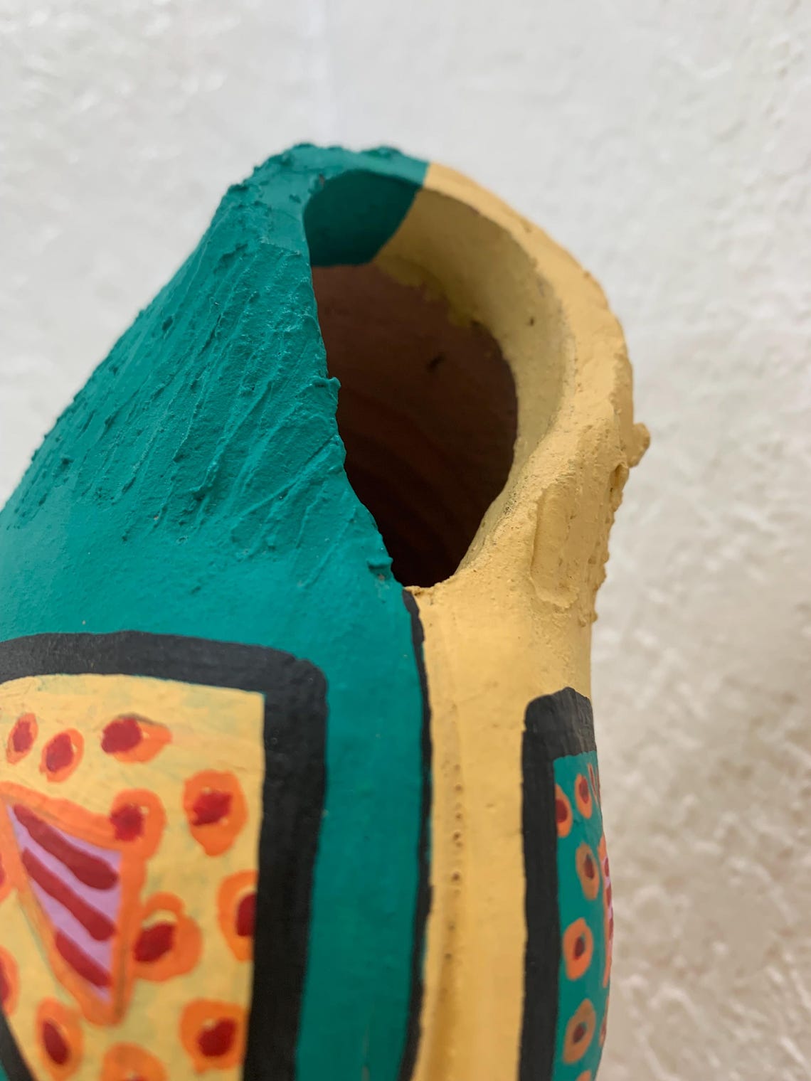 Hand Painted Two Colored Half and Half Face Sculpture With Amazing ...