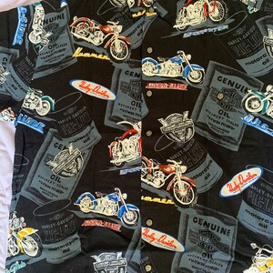 Harley Davidson Men’s Size Large Button -down Short Sleeve Shirt - Etsy