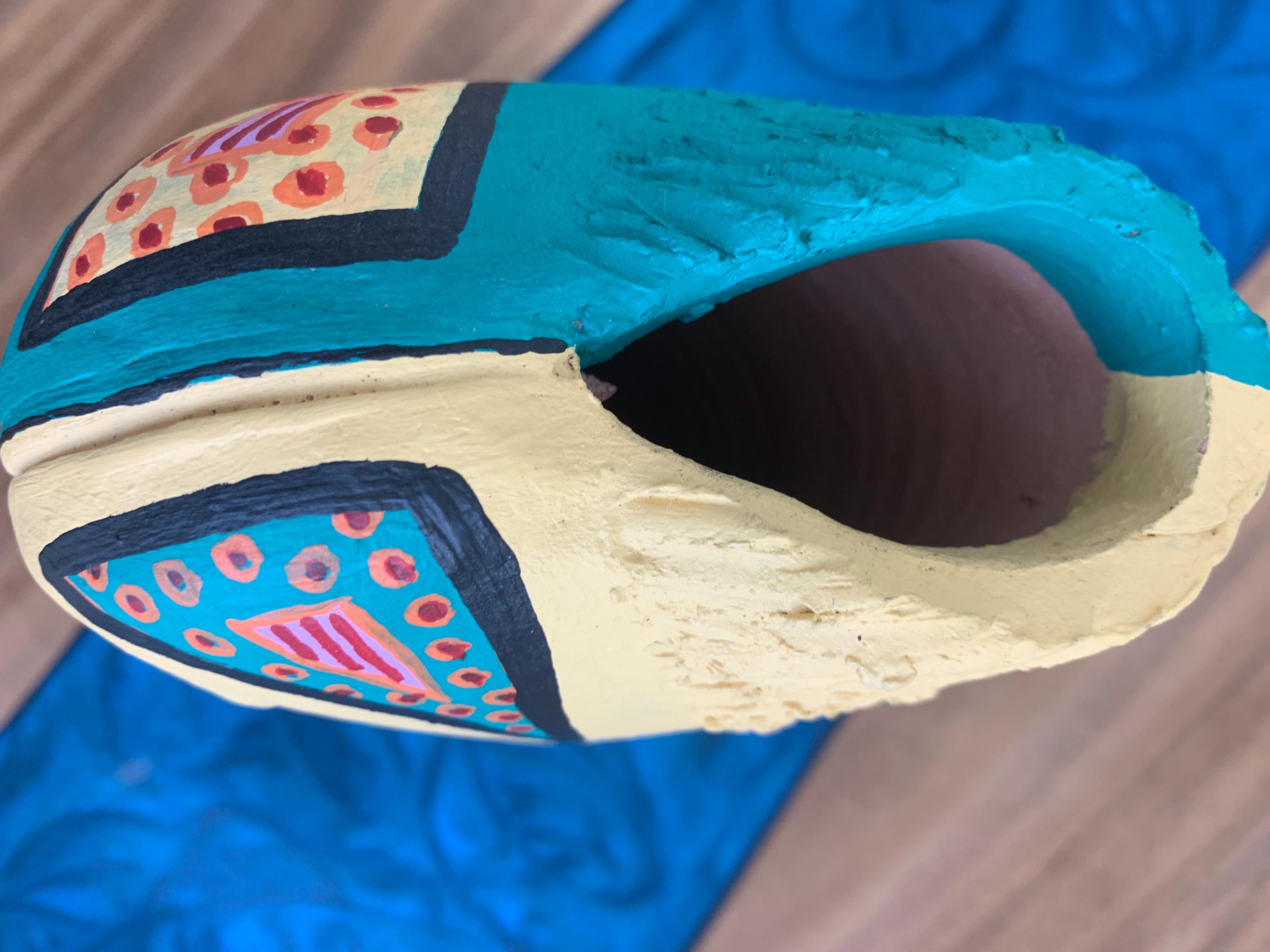Hand Painted Two Colored Half and Half Face Sculpture With Amazing ...