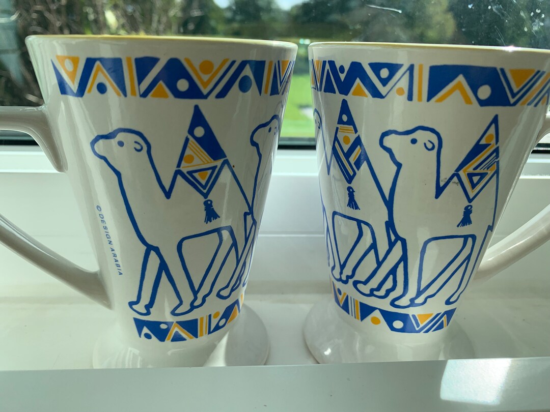 Design Arabia Set of Two Modern Camel Design Coffee Mugs - Etsy