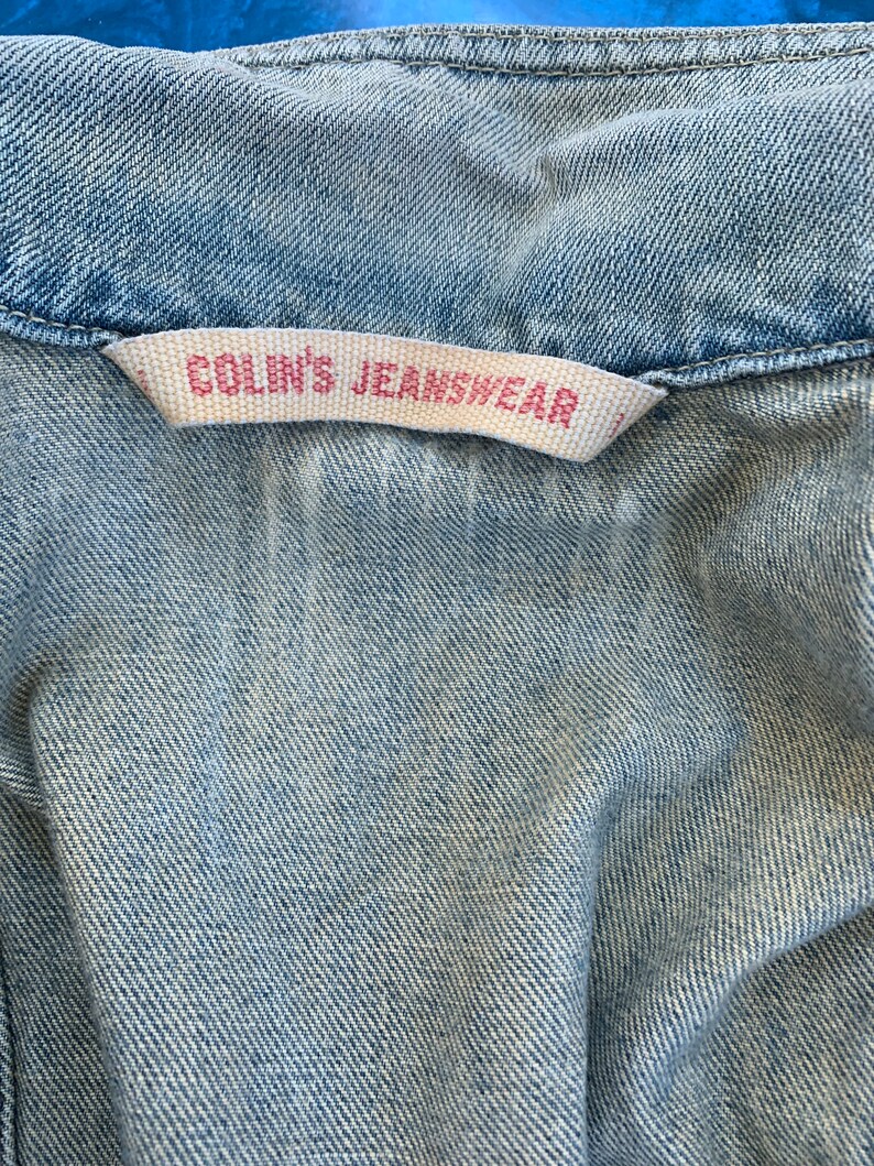 Colin’s Jeanswear Distressed Woman’s Size Medium Knee Length Jean Retro ...