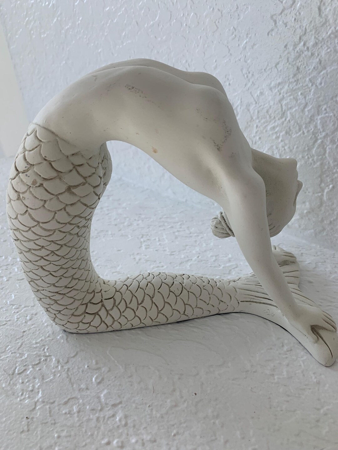 Mermaid C2C Design Aquatic 6”x 7” Signed Piece Art Sculpture Decor - Etsy