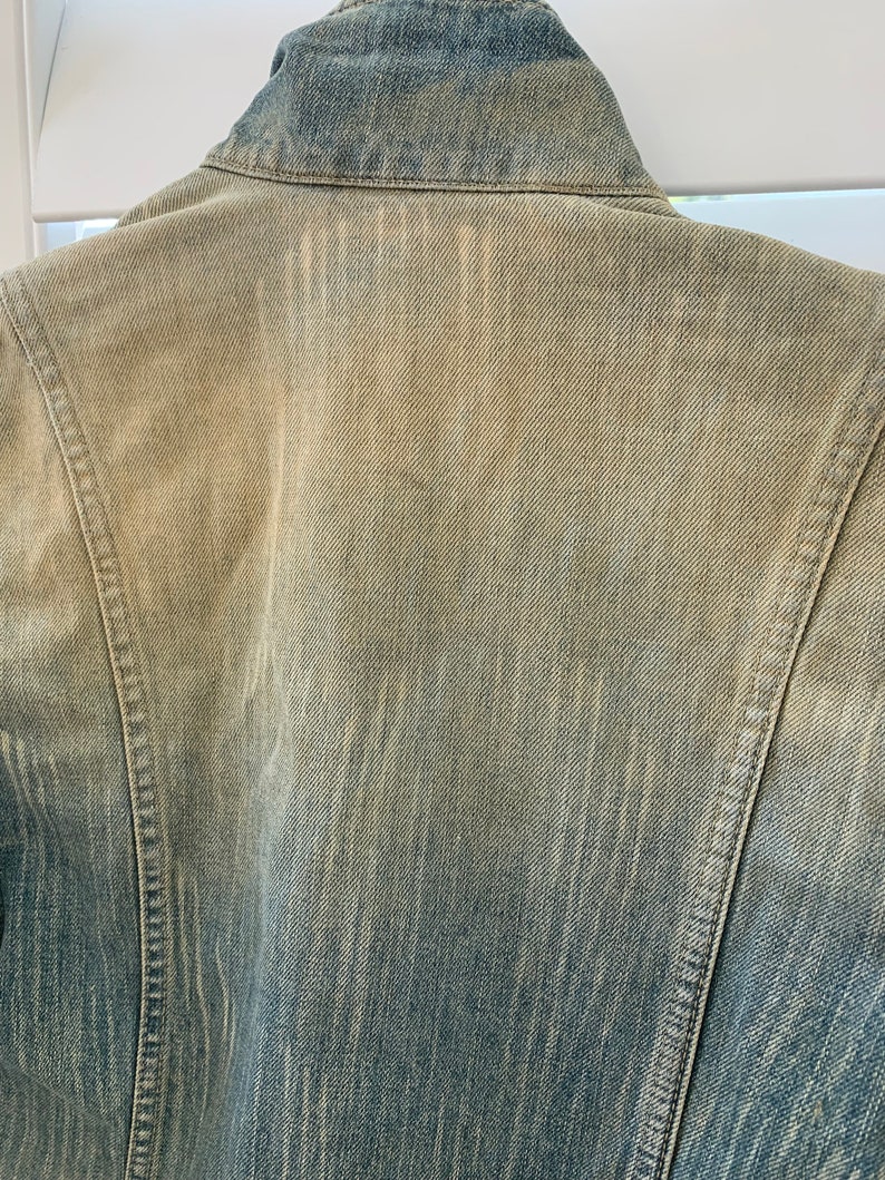 Colin’s Jeanswear Distressed Woman’s Size Medium Knee Length Jean Retro ...