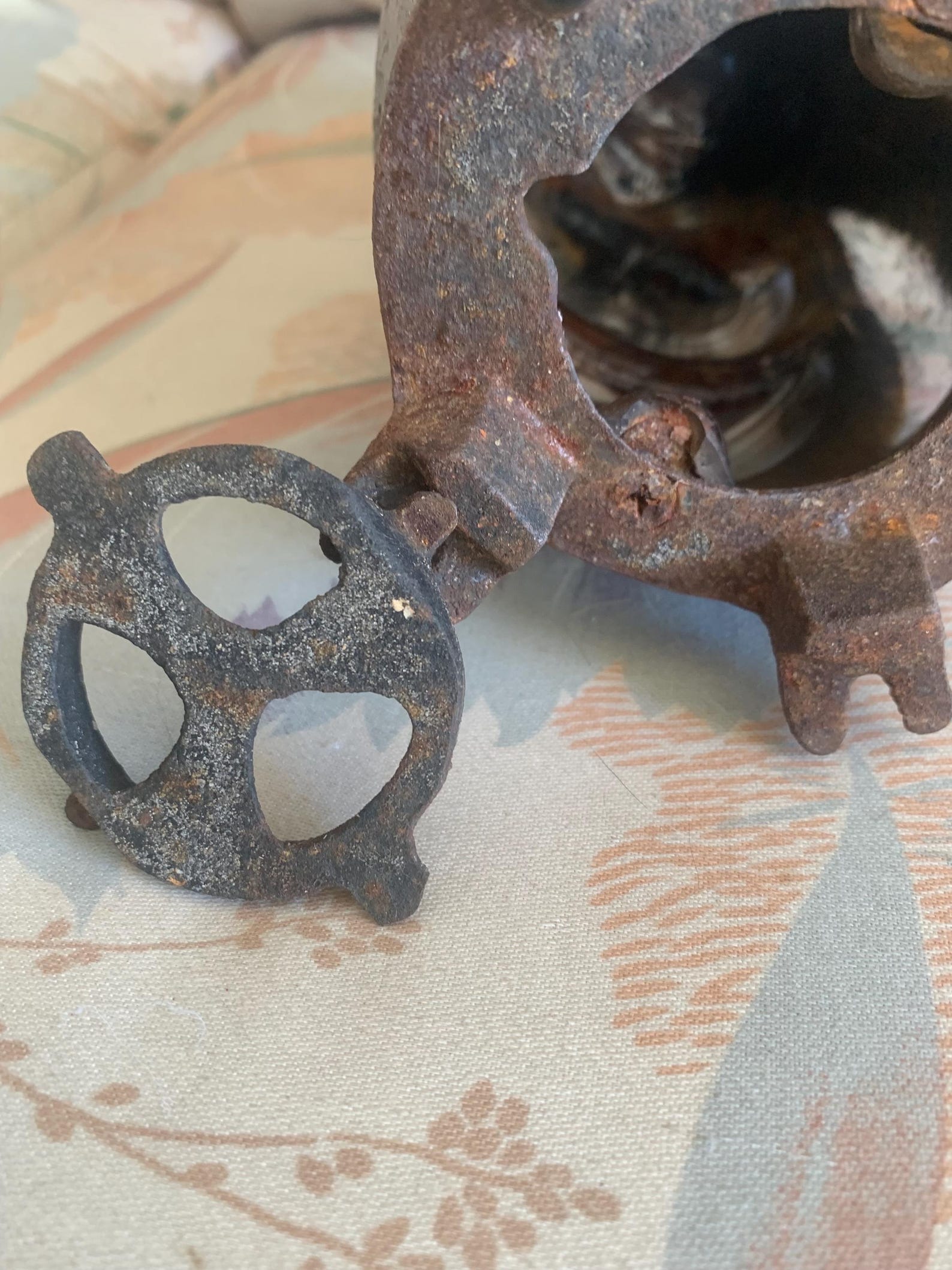 Cast Iron Antique Owl Design With Convex Glass Candle Holder - Etsy