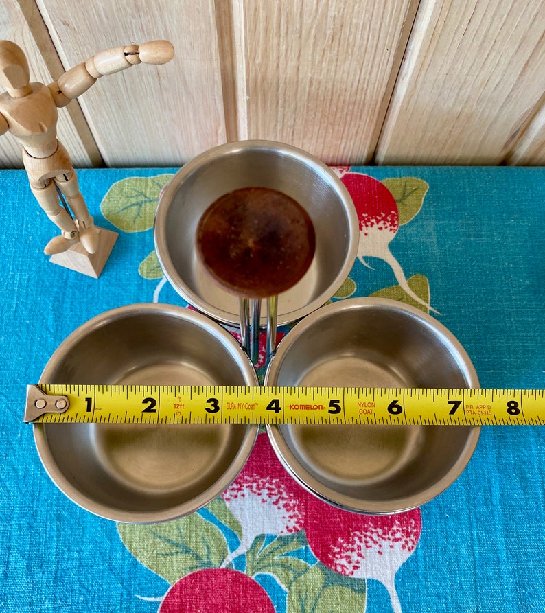 Mid Century Modern Stainless Steel Condiment Sauce Caddy - Etsy