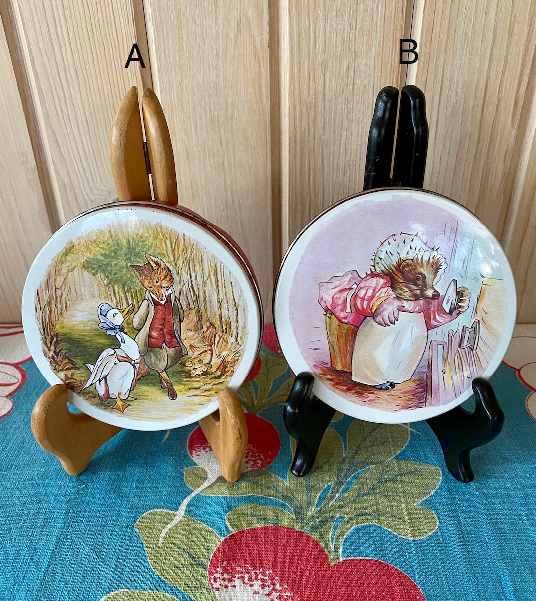 Mrs. Tiggy Winkle Round Tin, Jemima Puddle Duck Round Tin, Beatrix ...